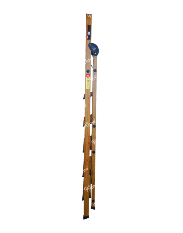 Prime Signature Edition Wood-Finish 5+1 Steps Ladder – Prime Ladders