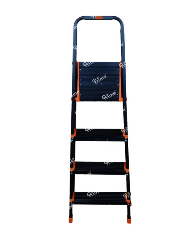 Prime Signature Edition Black-Coated 3+1 Steps Ladder – Prime Ladders