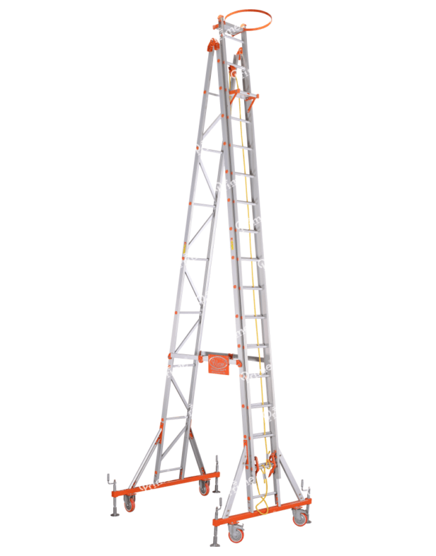 Prime Self Supporting Extension Ladders, with 4 Wheels & Jacks – ‘C ...